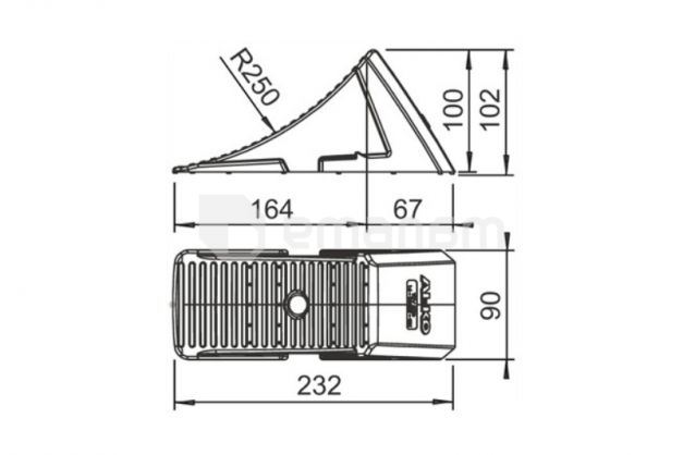 Popmart - საბჯენი პლასტმასის Al-ko UК10 К 295 მმ 1237250