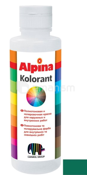 Popmart - საღებარი Alpina Kolorant 500 მლ მწვანე 651932