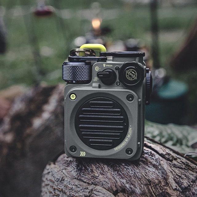 Popmart - MUZEN Wild Mini Rugged Outdoor Portable Bluetooth Speaker-Green