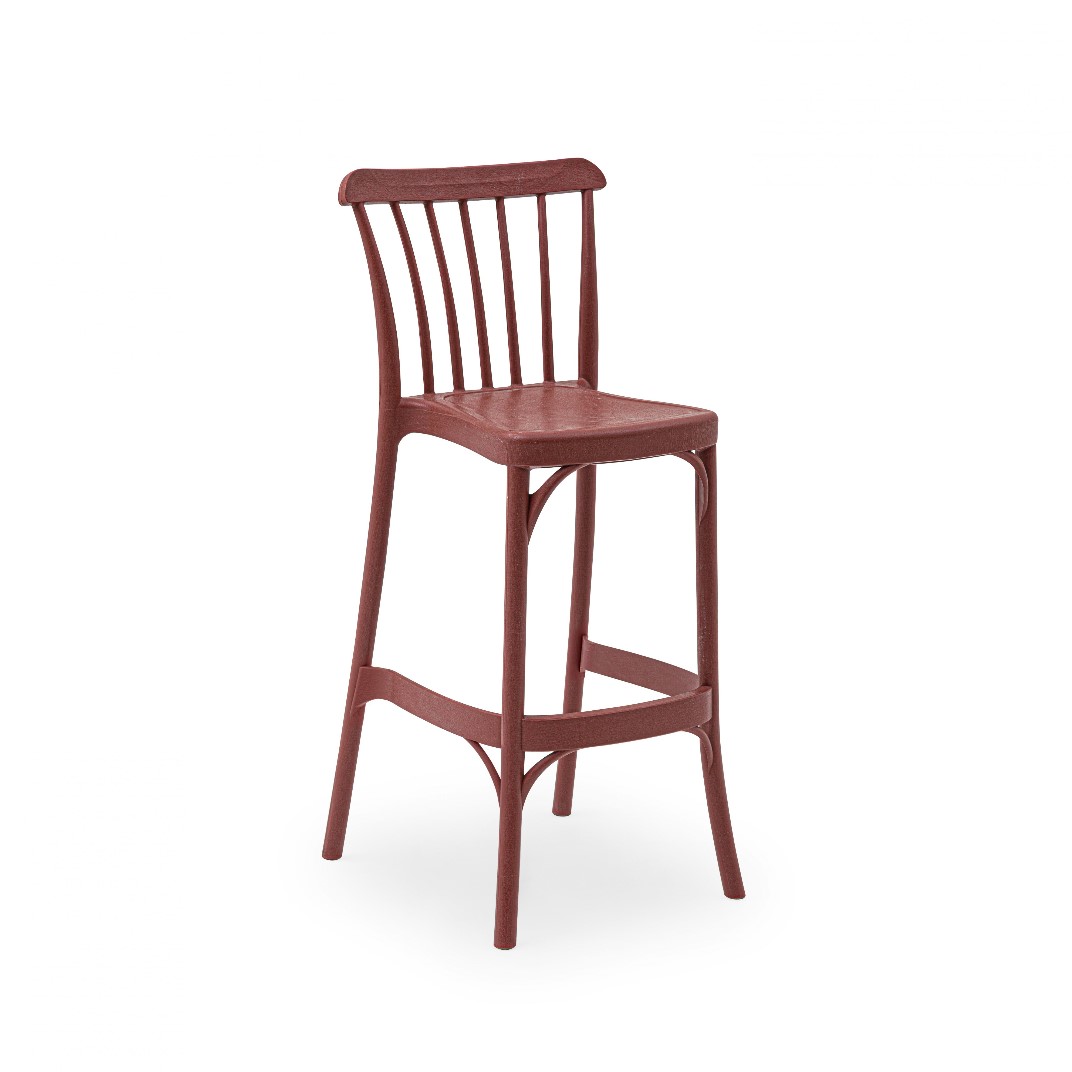 Popmart - Tilia Gozo Bar Chair Tile Red