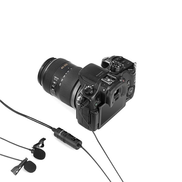 Popmart - BOYA BY-M1DM Dual Omni-directional Lavalier Microphone